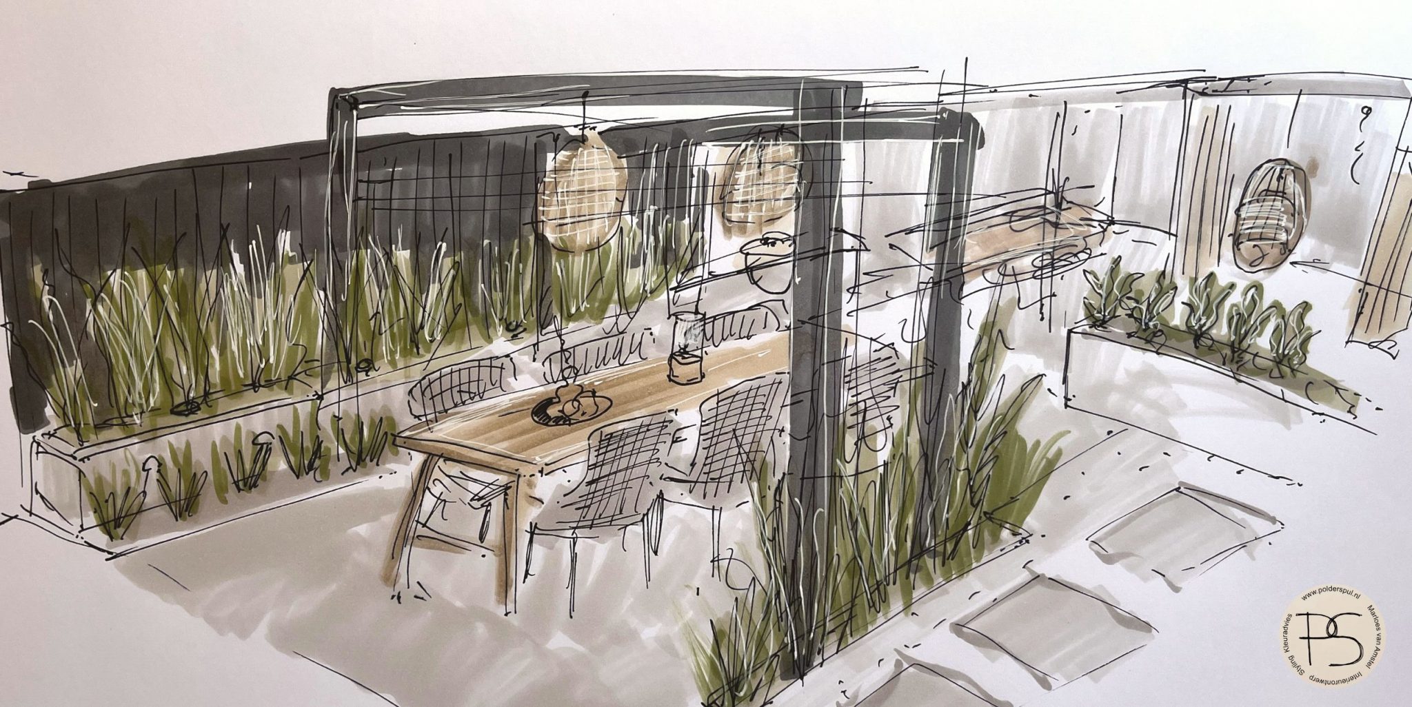 TUINONTWERP - Polderspul Interieuradvies